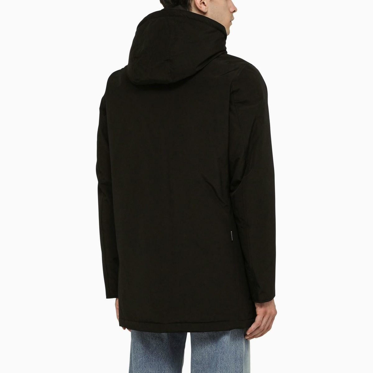 Woolrich Black Canvas Arctic Parka Jacket Woolrich
