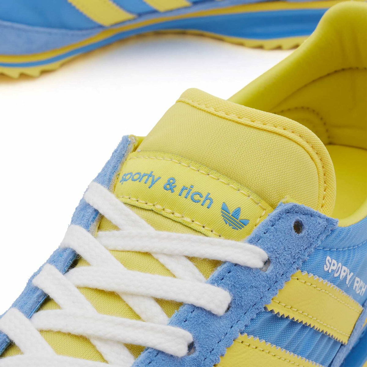 Adidas x Sporty & Rich SL72 Sneaker in Real Blue/Light Yellow/White adidas