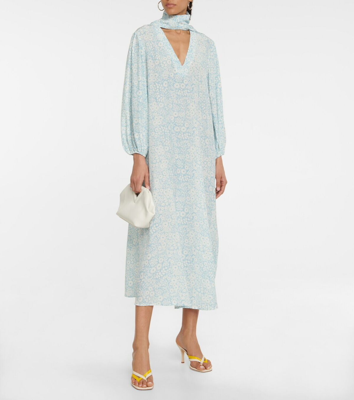 Rixo Raeya crêpe de chine midi dress Rixo