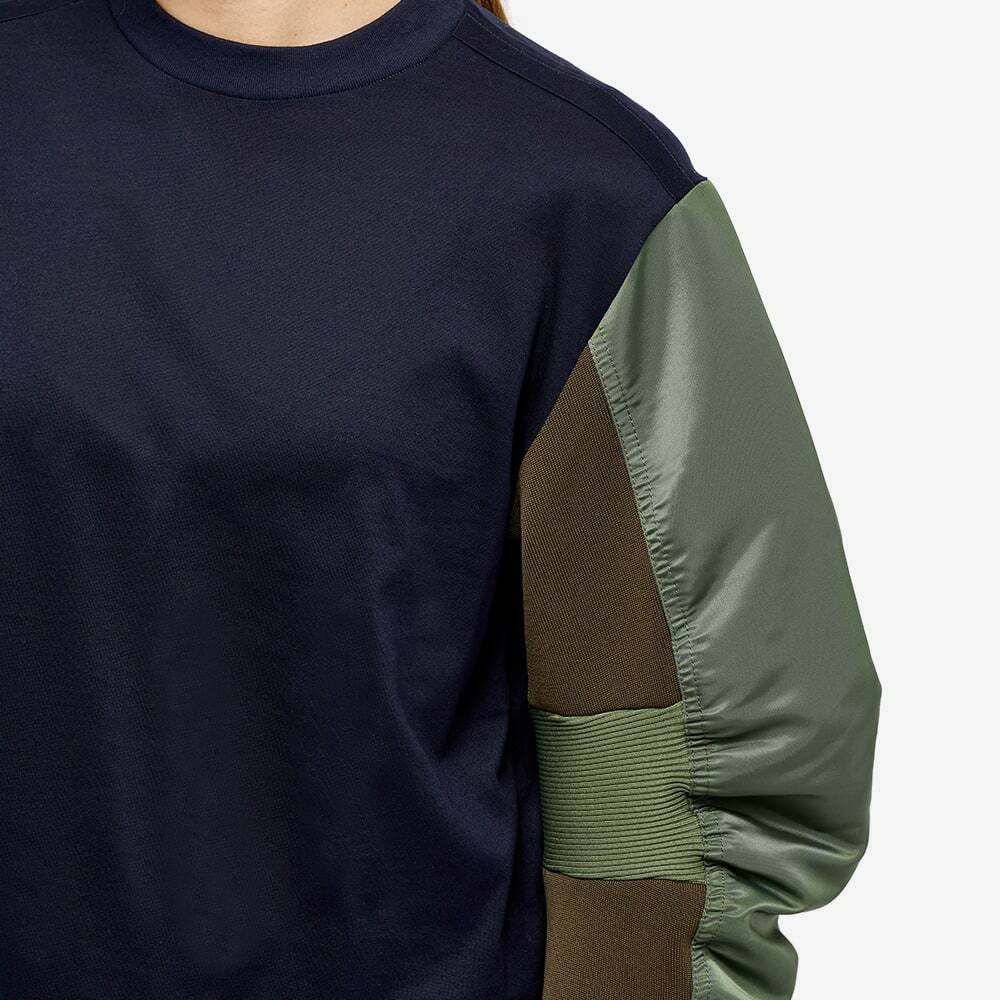 Toga Pulla Women's Bomber Jacket Sleeve Top in Navy Toga Pulla