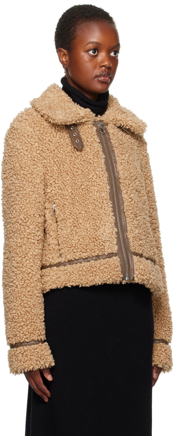 Stand Studio Brown Audrey Faux-Shearling Jacket Stand Studio