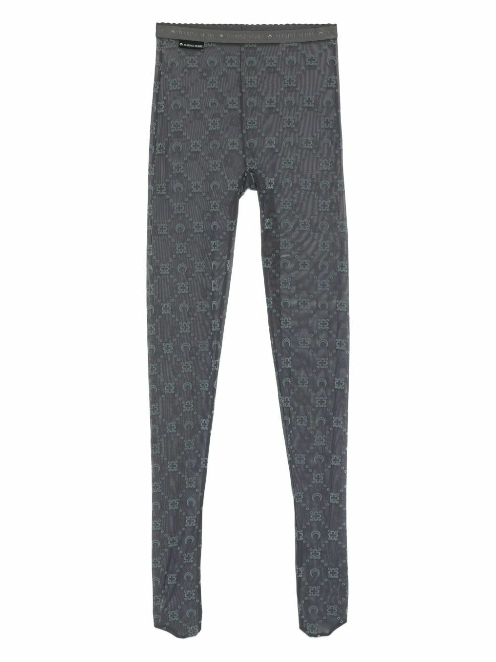 Marine Serre Moonogram-Pattern Tights Marine Serre