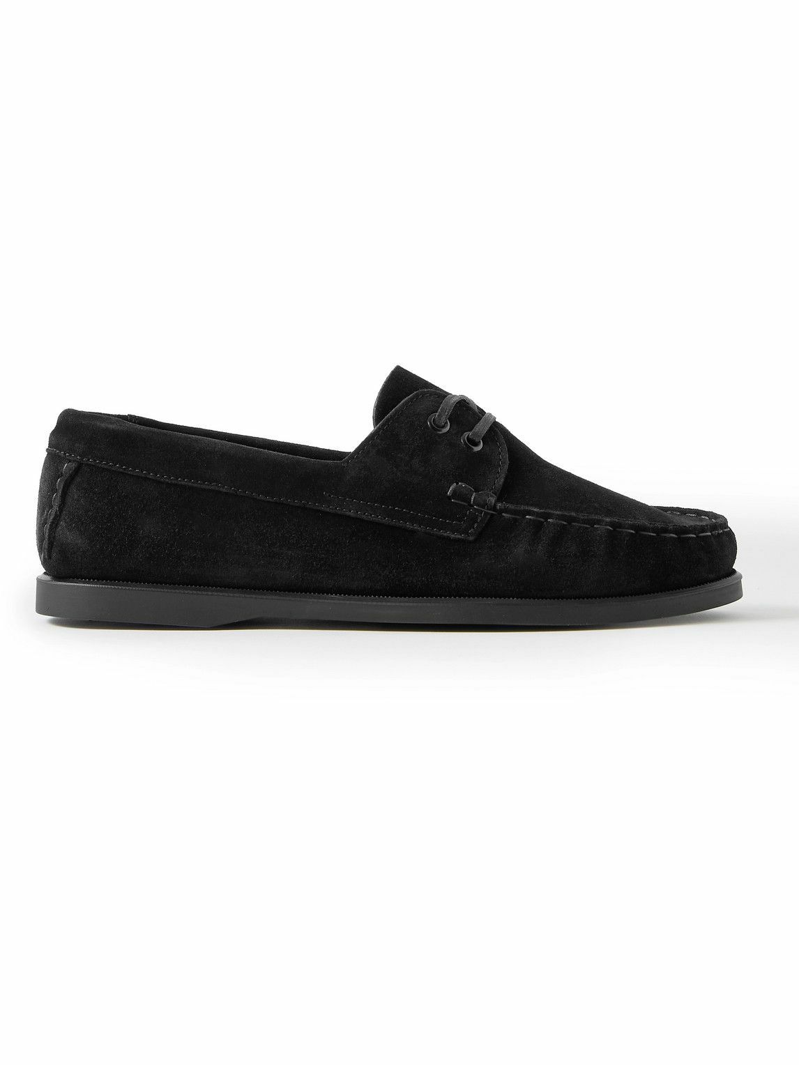 Saman Amel - City Moc Suede Boat Shoes - Black Saman Amel