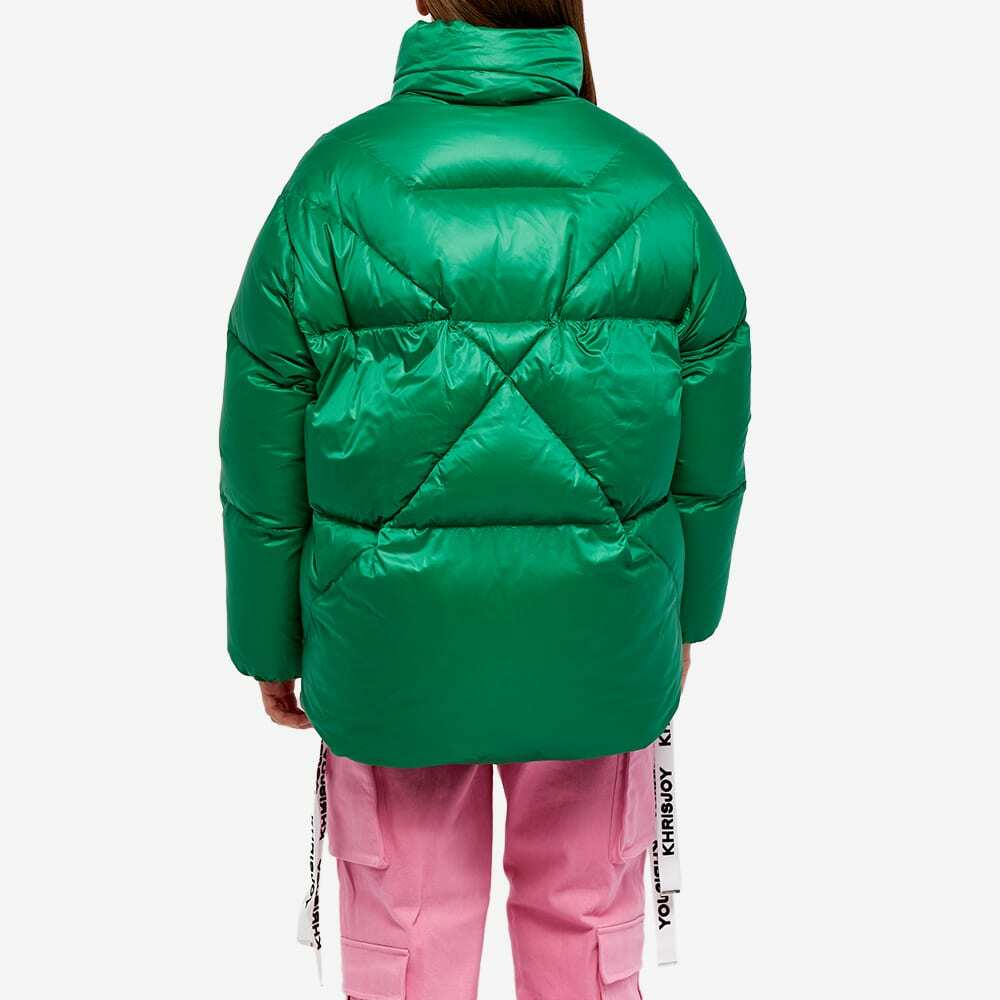 Khrisjoy Women's Oversize Puffer Coat in Emerald Green Khrisjoy