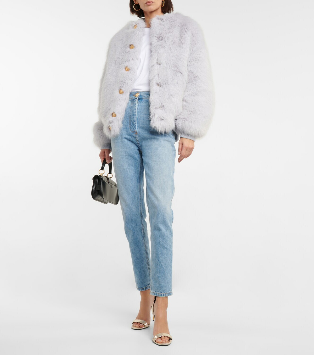 Balmain - Faux fur bomber jacket Balmain