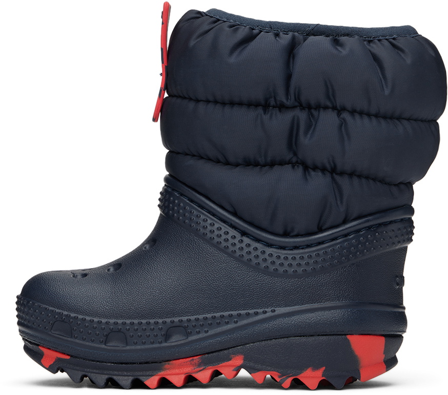 Crocs Baby Navy Classic Neo Puff Boots Crocs