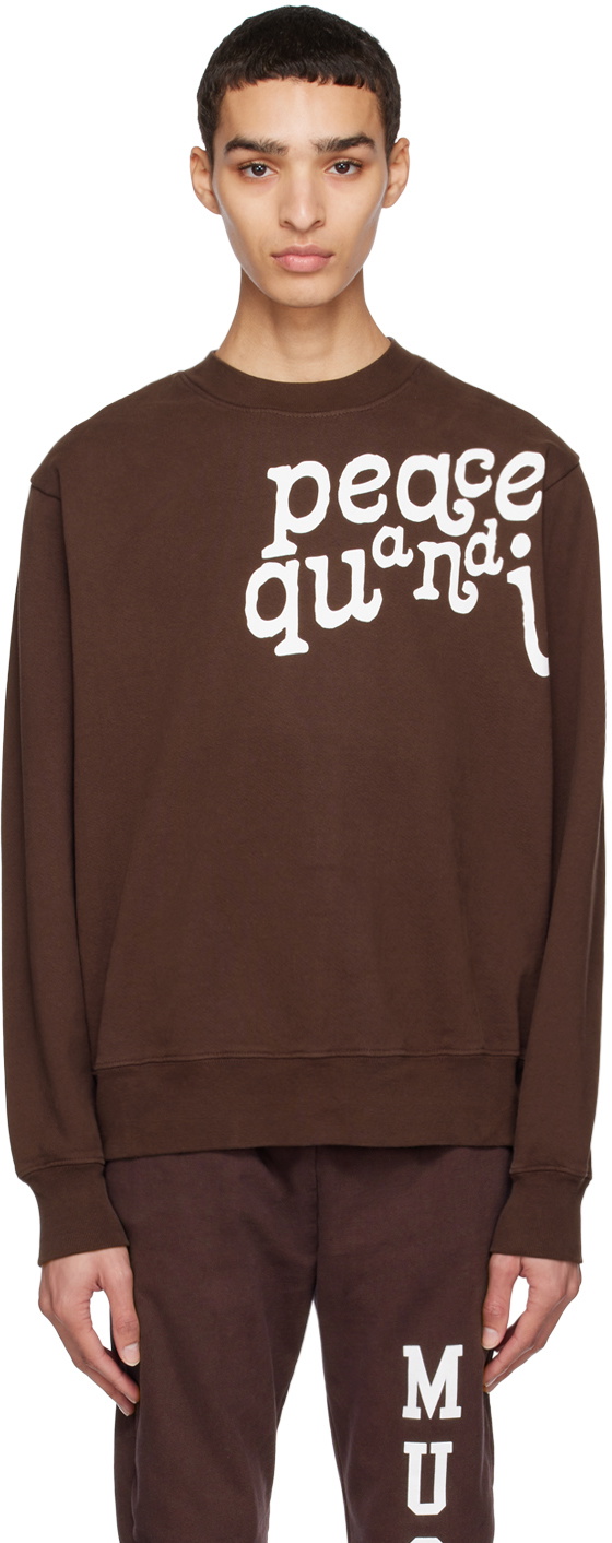 Museum of Peace & Quiet Brown Etched Sweatshirt Museum of Peace and Quiet