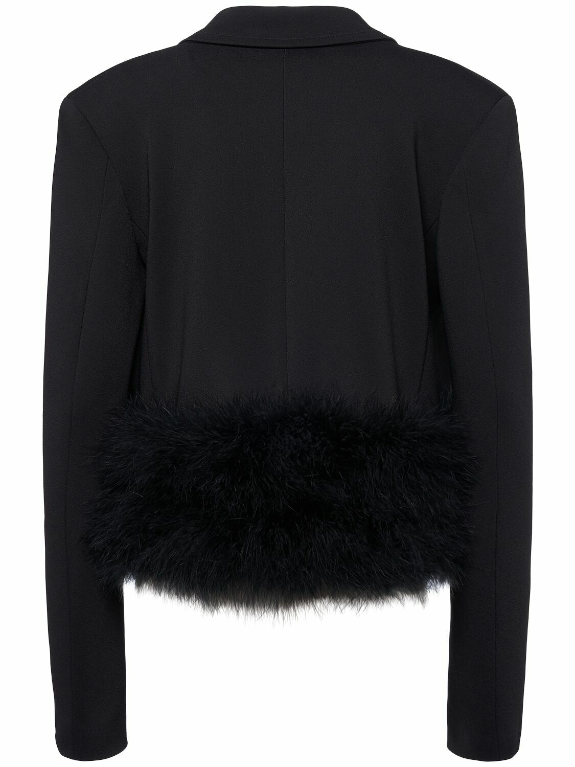 BLUMARINE Sable Blazer with feathers Blumarine