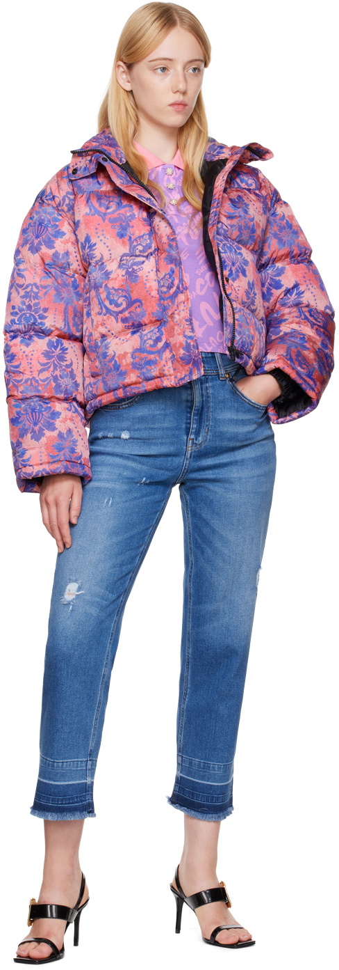 Versace Jeans Couture Pink Tapestry Jacket Versace