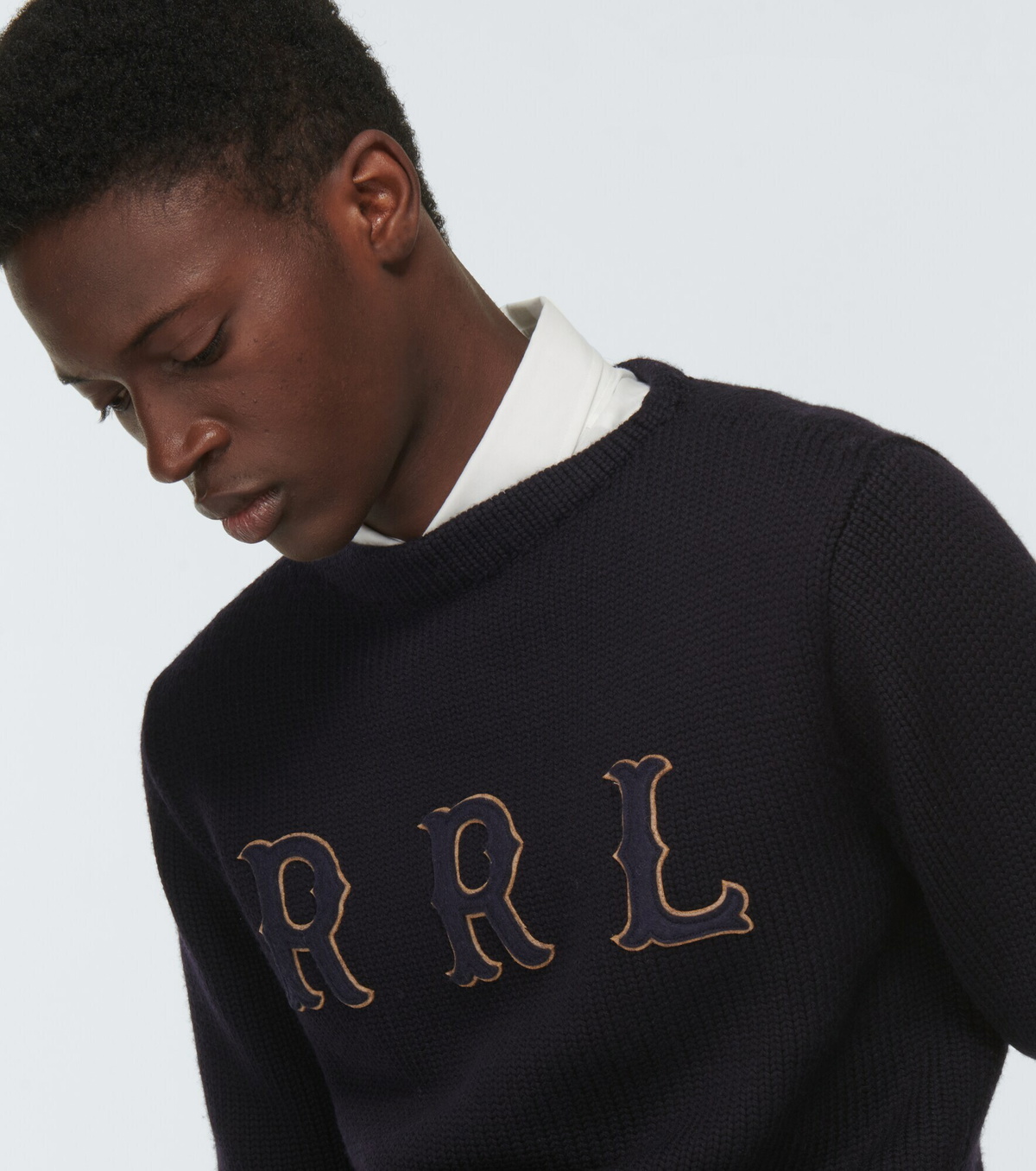 RRL - Logo-appliqué wool sweater RRL