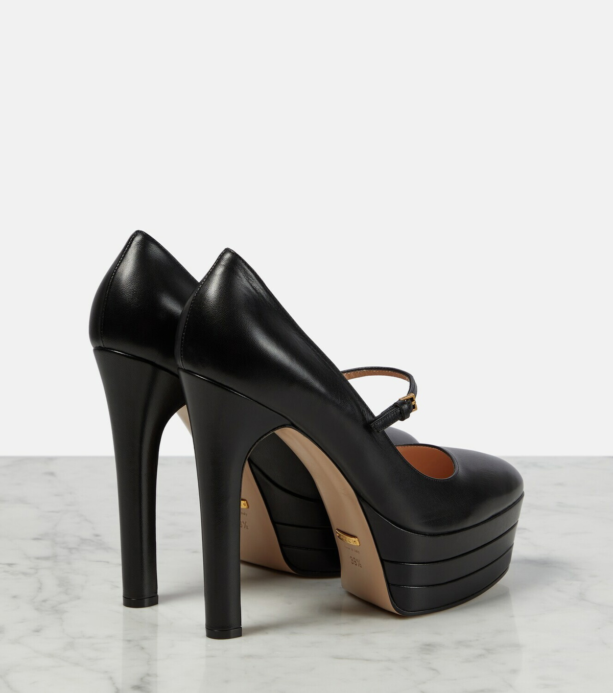 Gucci Leather platform pumps Gucci