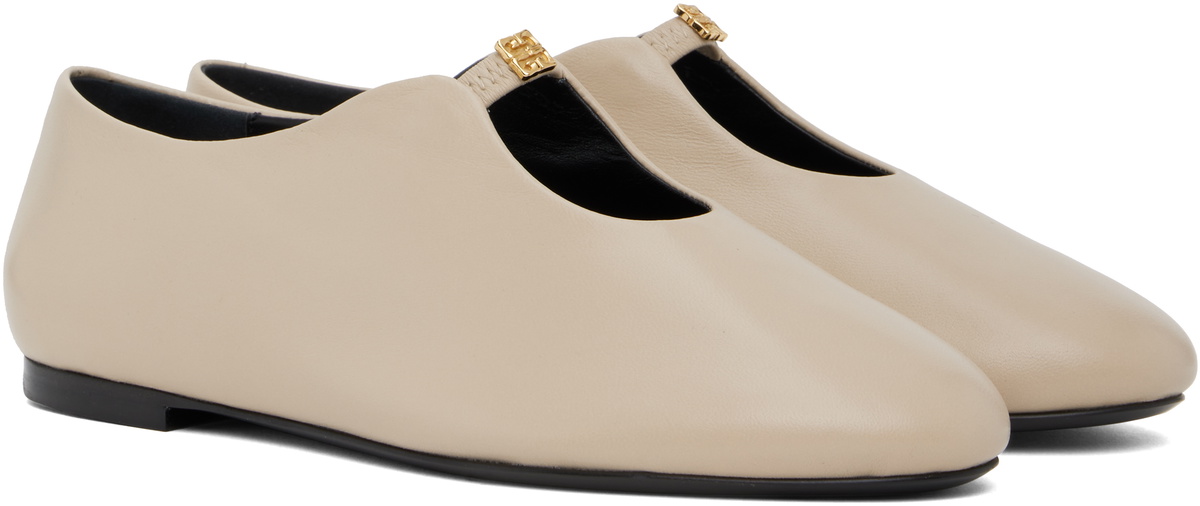 Givenchy Beige 4G Liquid Ballerina Flats Givenchy