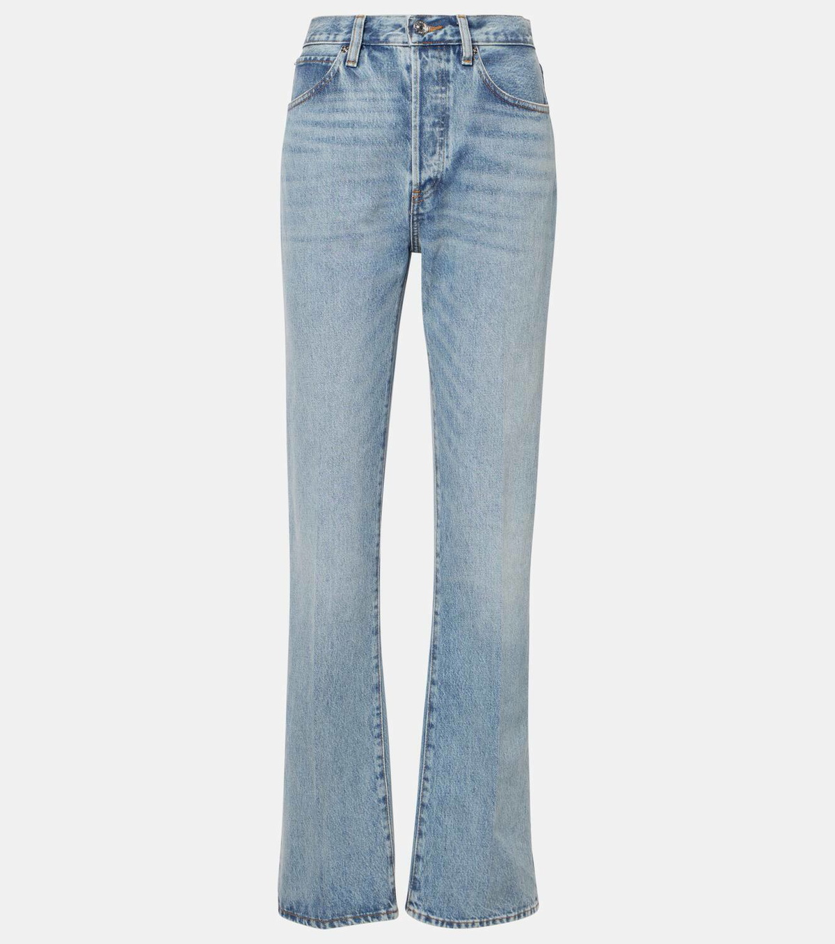 Frame The Vertical high-rise straight jeans Frame Denim