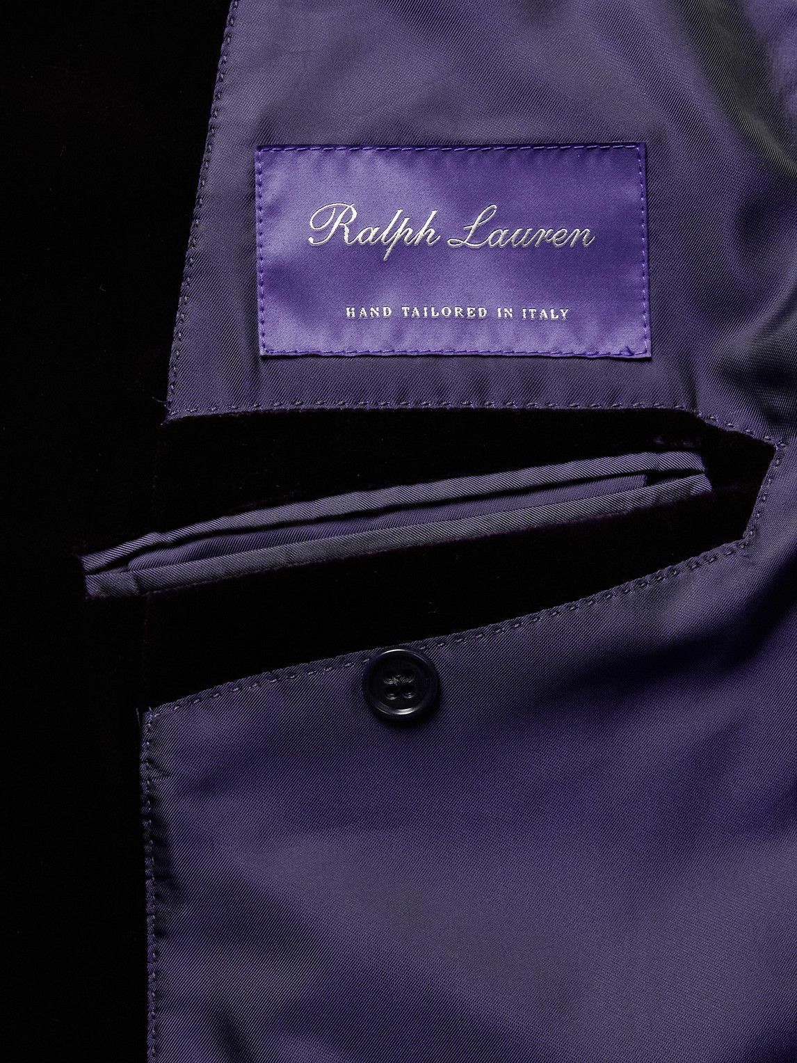 Ralph Lauren Purple label - Double-Breasted Cotton-Velvet Tuxedo Jacket ...