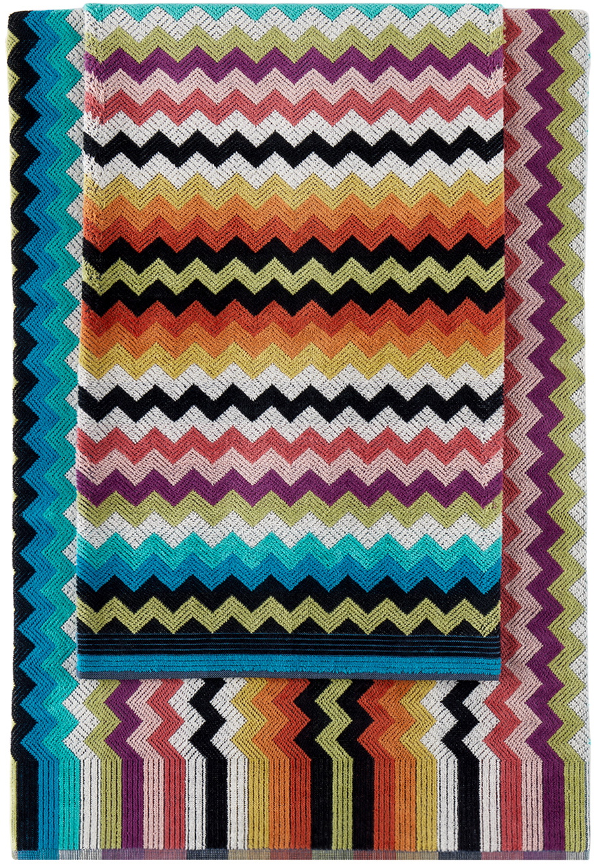 Missoni Multicolor Buster Two-Piece Towel Set Missoni