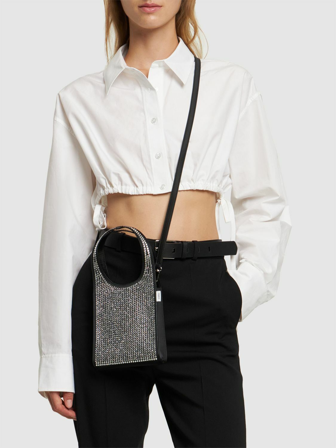 COPERNI - Mini Crystal Embellished Swipe Tote Bag Coperni