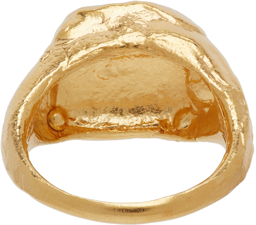 Alighieri Gold 'The Leo' Signet Ring Alighieri