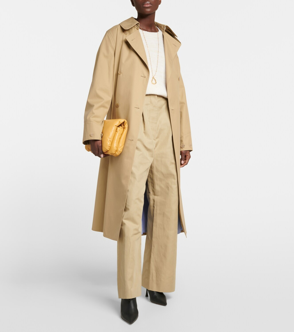 Loewe - Double-breasted cotton trench coat Loewe