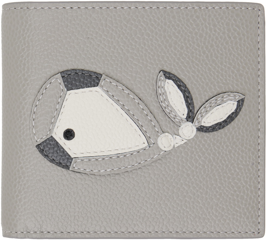 Thom Browne Gray Gem Whale Wallet Thom Browne