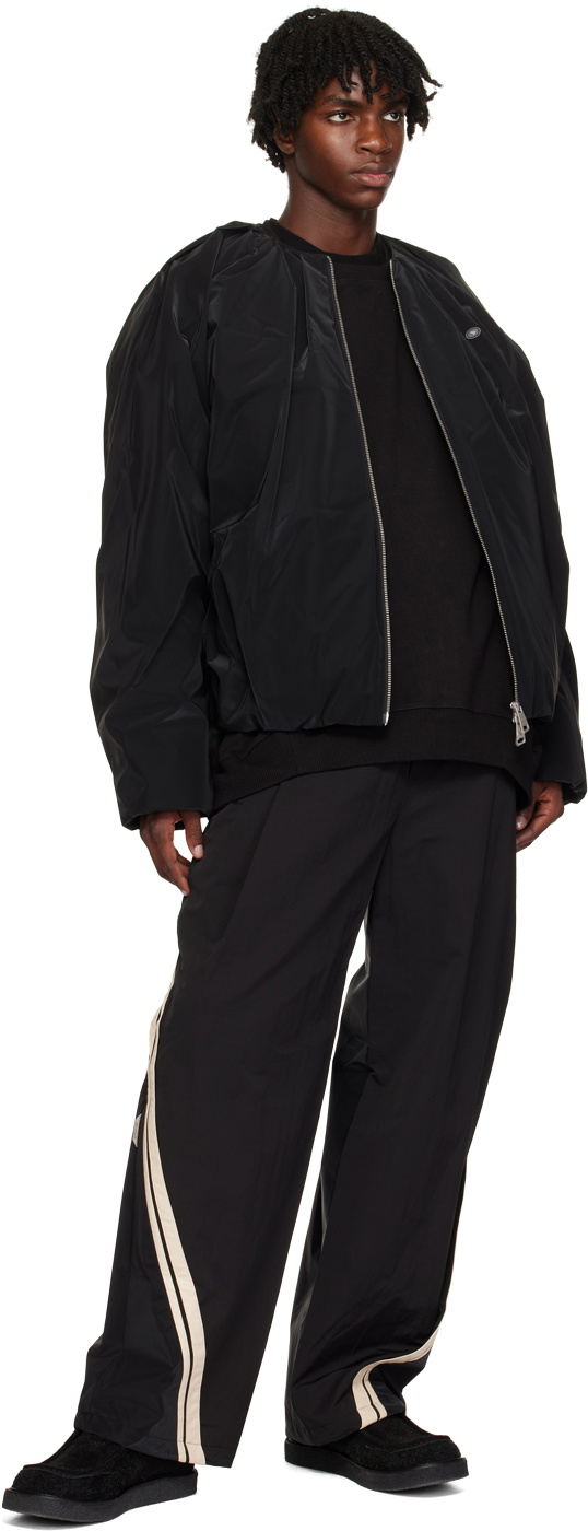 ADER error Black Gathered Down Jacket ADER error