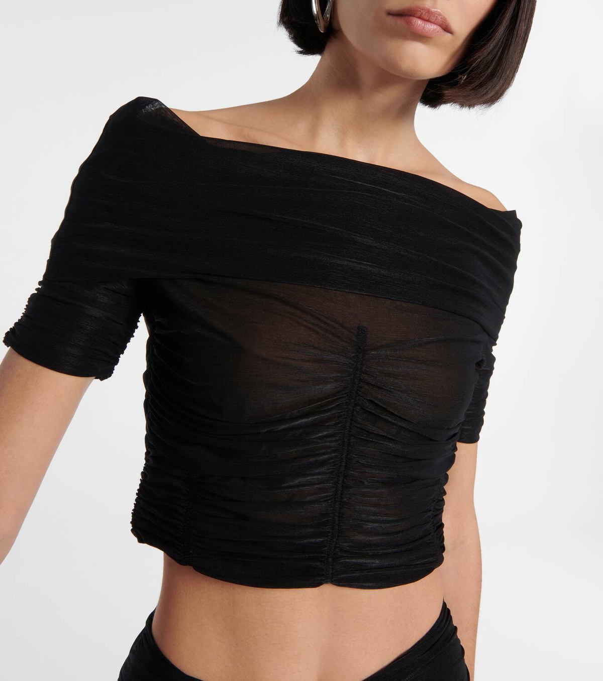 KNWLS Gathered crop top KNWLS
