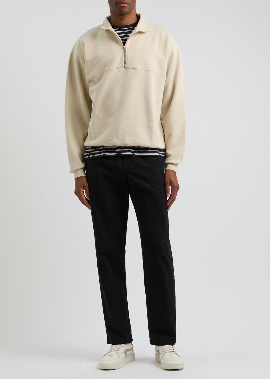 Colorful Standard Half-zip Cotton Sweatshirt Ecru Colorful Standard
