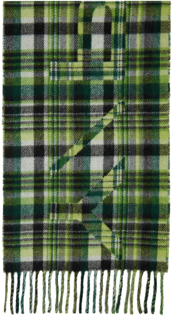 Y/Project Green Check Scarf Y/Project