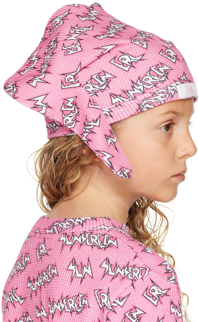 ERL Kids Pink Waffle Hat ERL