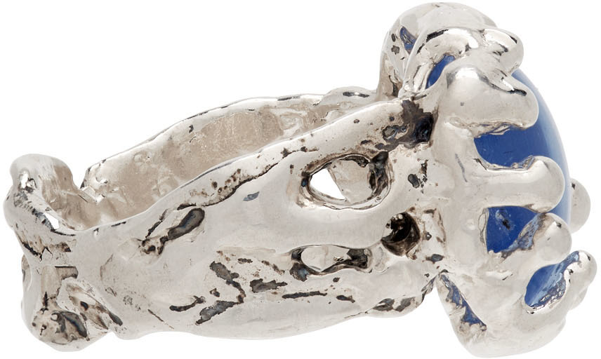 Mondo Mondo Silver & Blue Magician Ring Mondo Mondo