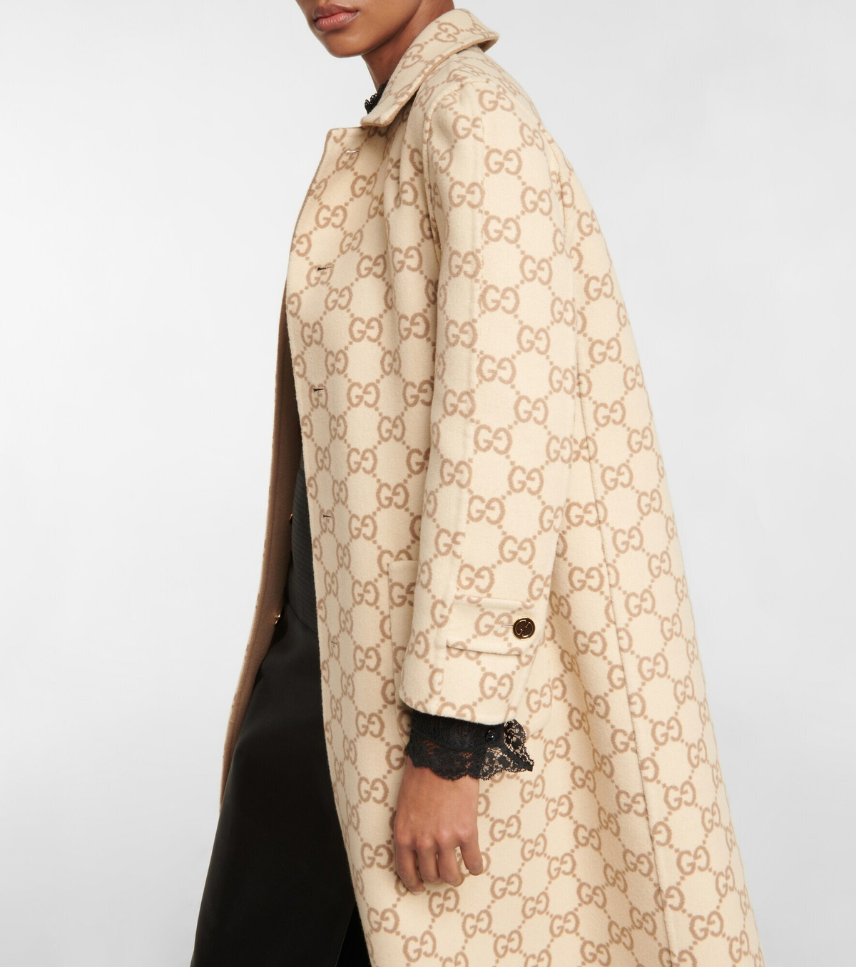 Gucci - Double-faced wool and silk coat Gucci