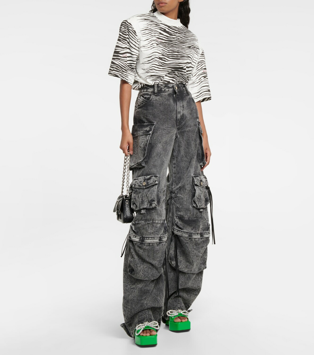 Mach & Mach - Double Bow embellished leather platform sandals MACH & MACH