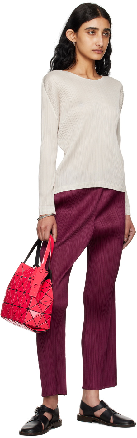 BAO BAO ISSEY MIYAKE Red Carat Large Bag Bao Bao Issey Miyake