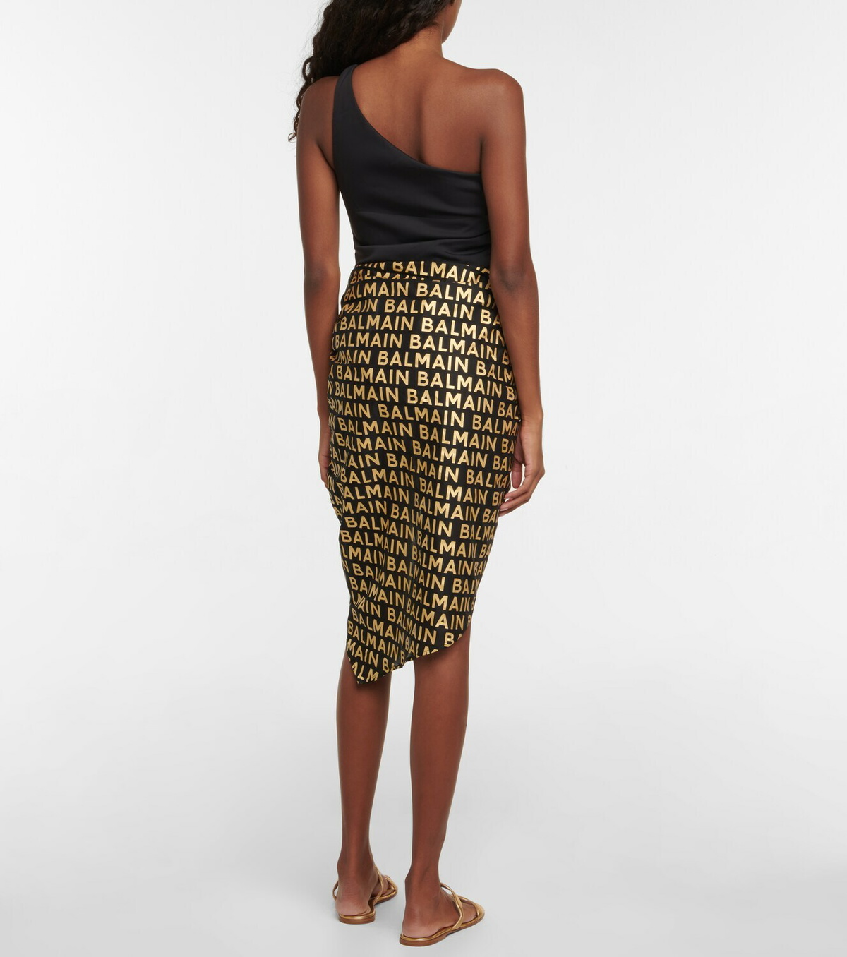 Balmain - Logo cotton beach cover-up Balmain