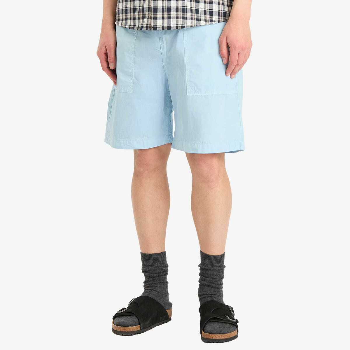 Service Works Men's Poplin Chef Shorts in Powder Service Works