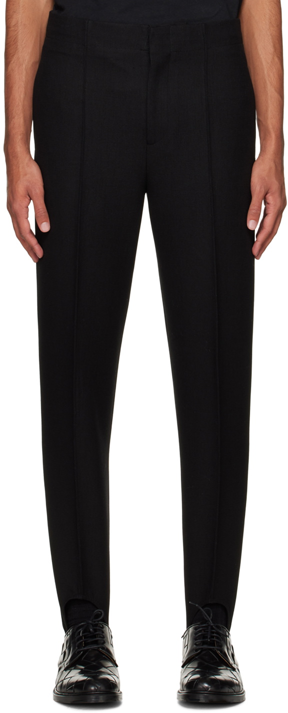 Bottega Veneta Black Structured Trousers Bottega Veneta