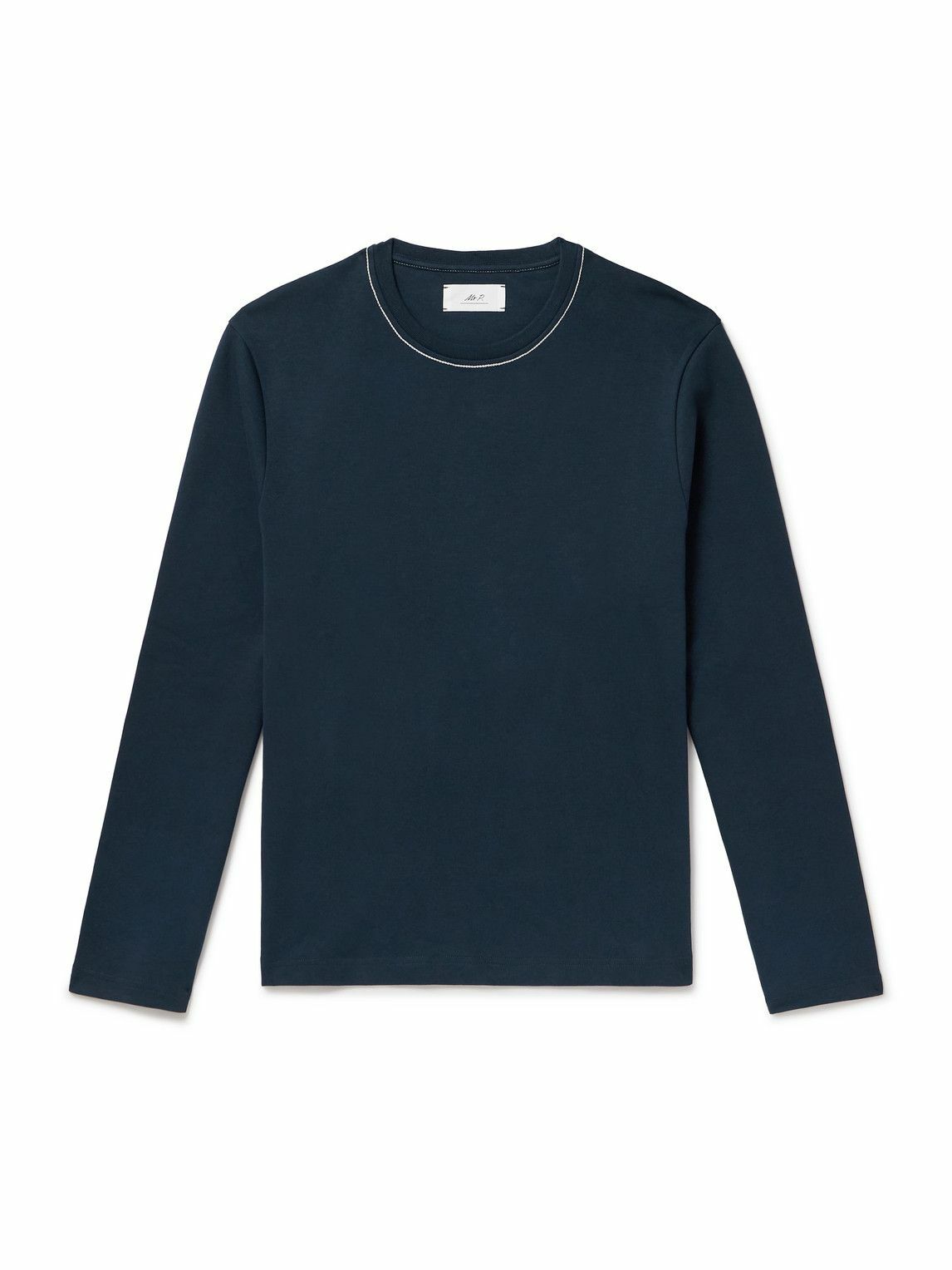 Mr P. - Cotton-Jersey T-Shirt - Blue Mr P.
