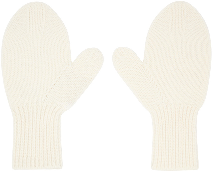 Nothing Written SSENSE Exclusive White Lilly Mittens