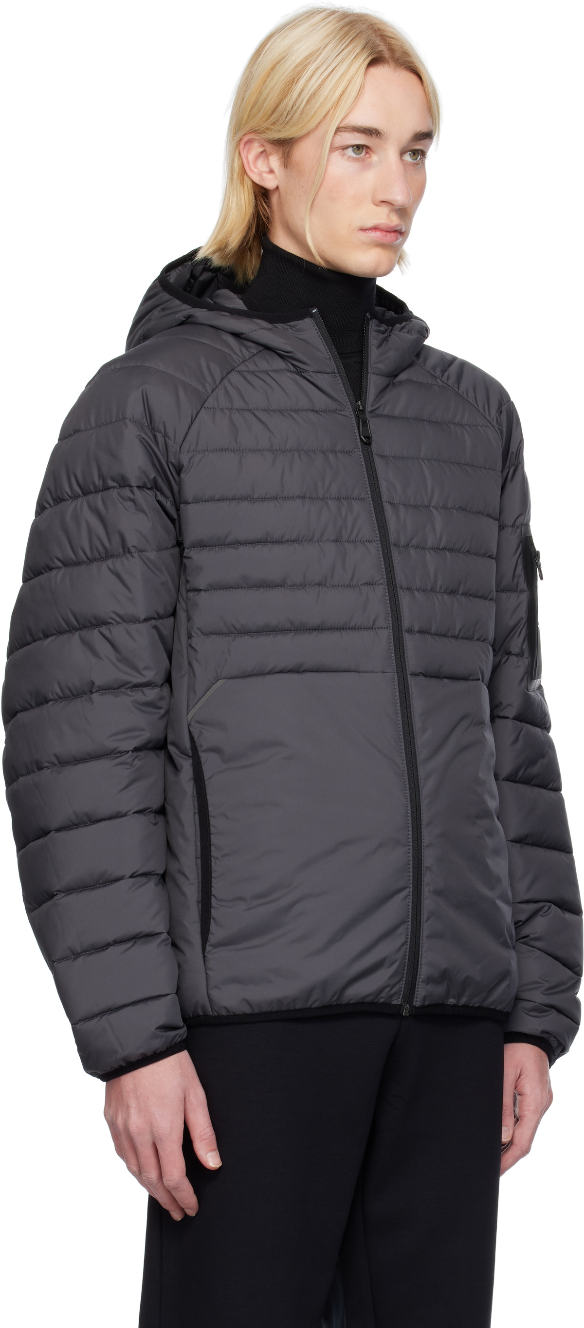 BOSS Gray Water-Repellent Jacket BOSS
