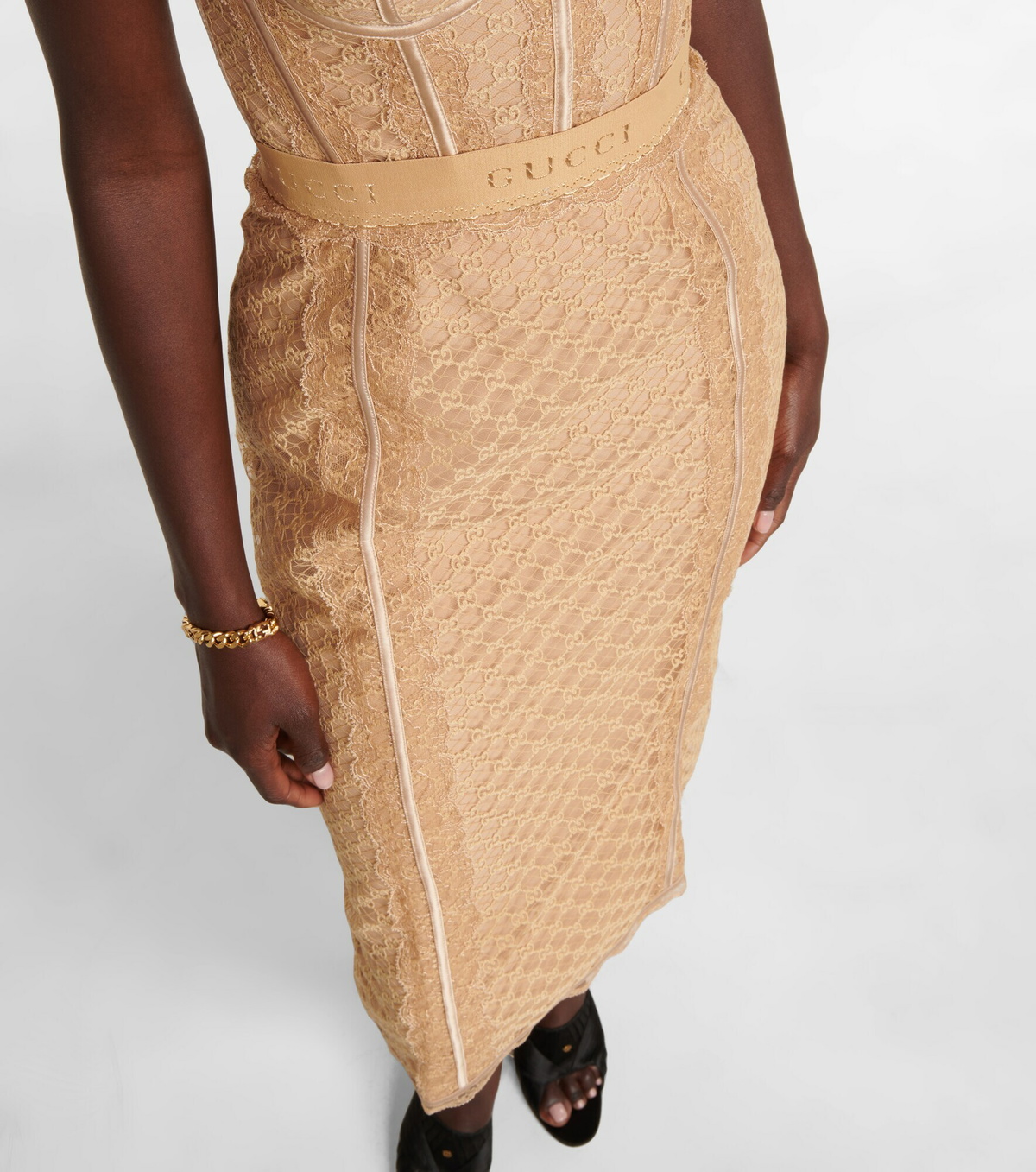 Gucci - Lace midi skirt Gucci