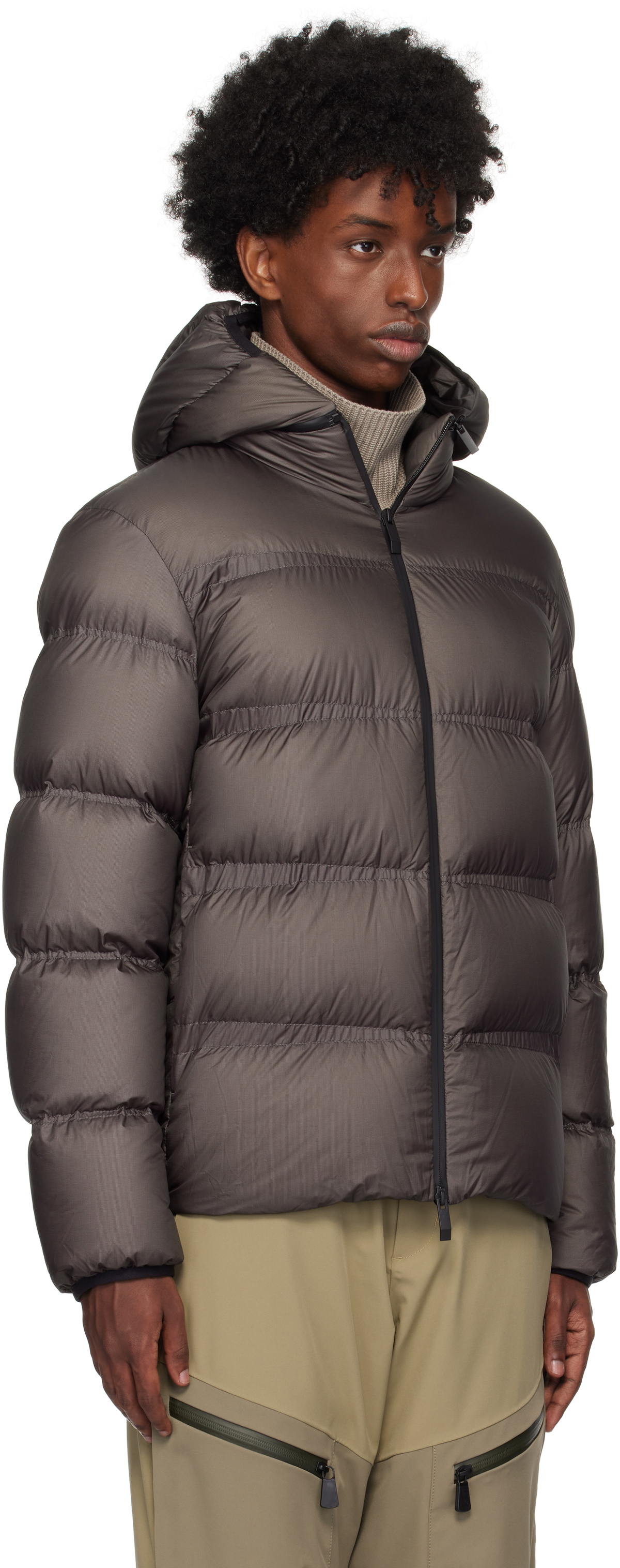 Moncler Brown Masac Down Jacket Moncler