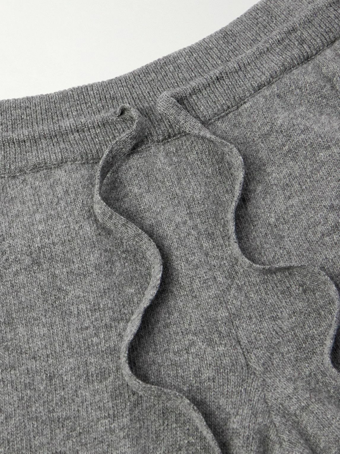 Canali - Tapered Wool and Cashmere-Blend Sweatpants - Gray Canali