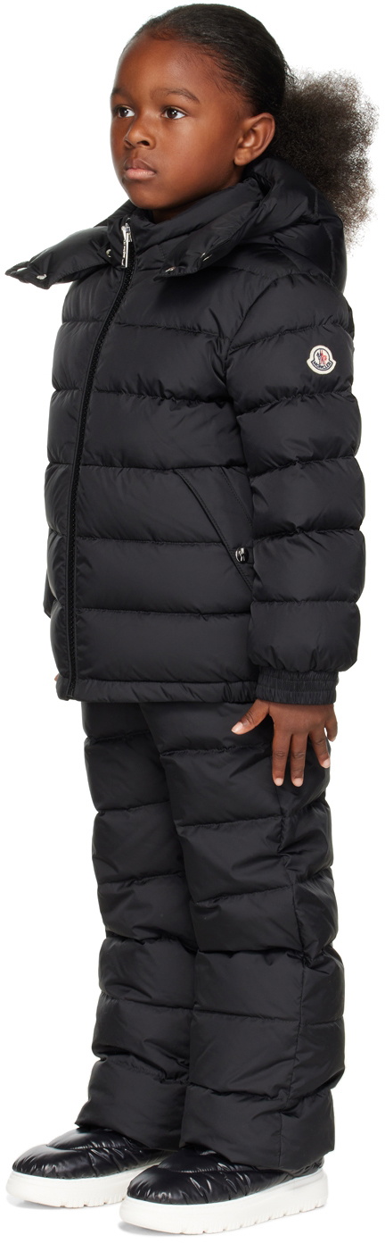Moncler Enfant Kids Black Benjynf Snowsuit Set Moncler Enfant