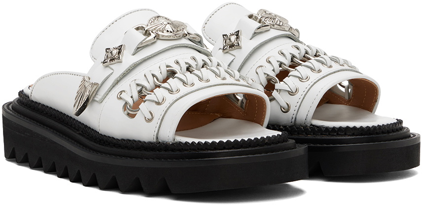 Toga Pulla White Chain Sandals Toga Pulla