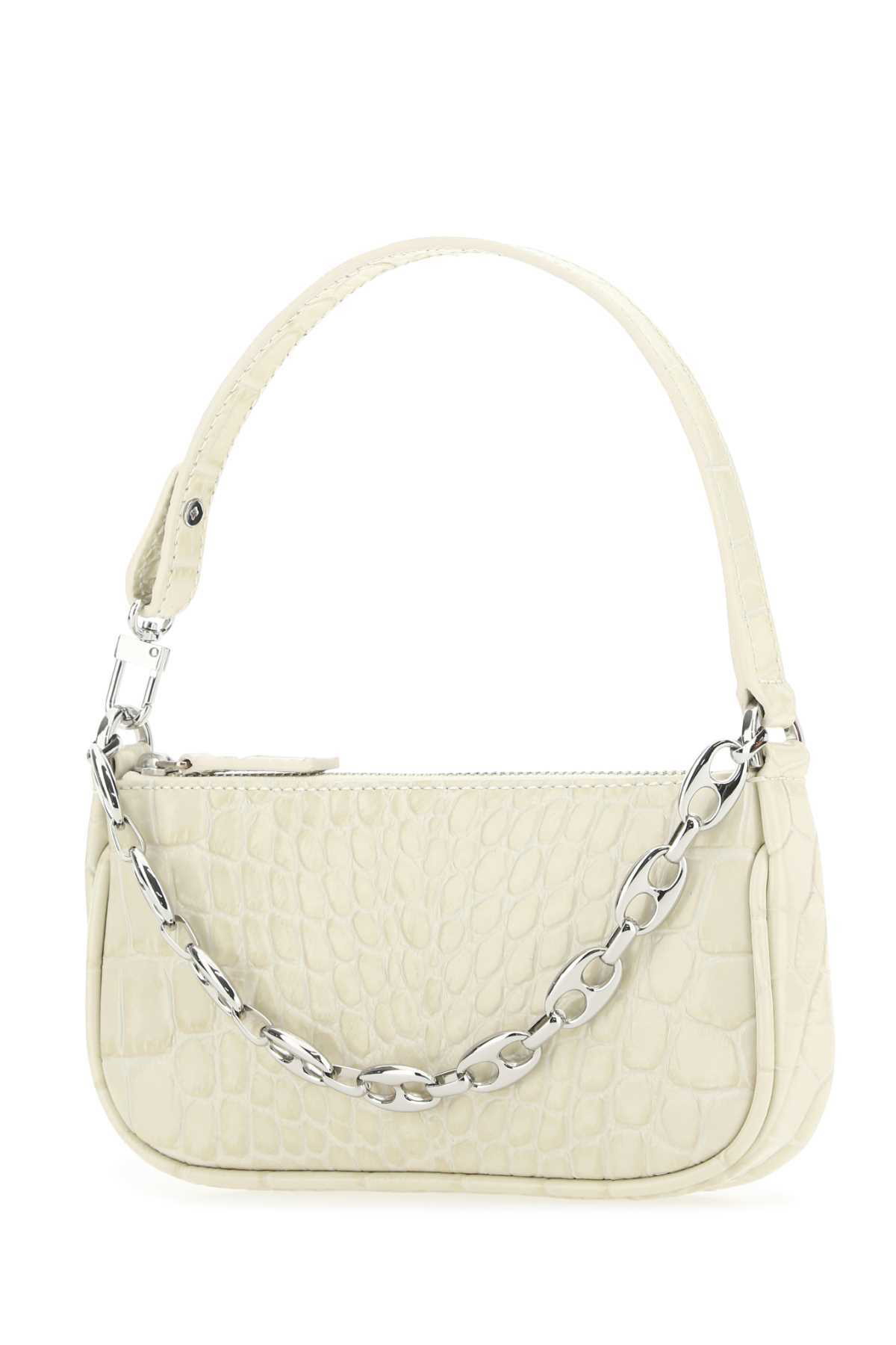 BY FAR Ivory Leather Mini Rachel Handbag By Far