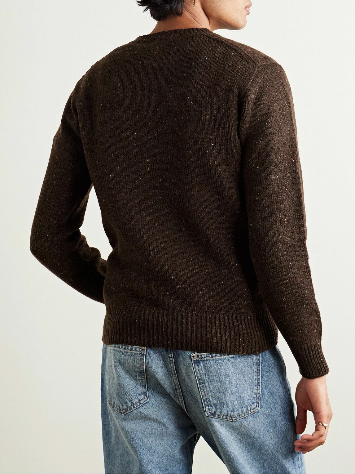 Inis Meáin - Donegal Merino Wool and Cashmere-Blend Sweater - Brown ...