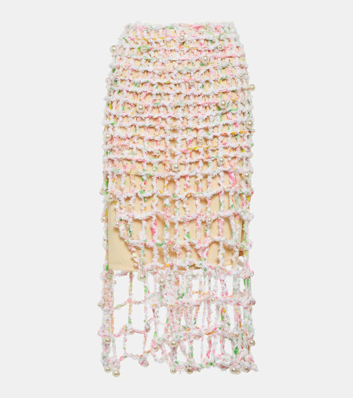 Susan Fang Beaded crochet midi skirt Susan Fang