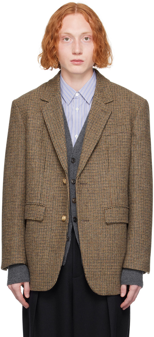 Dunst Brown Check Blazer Dunst
