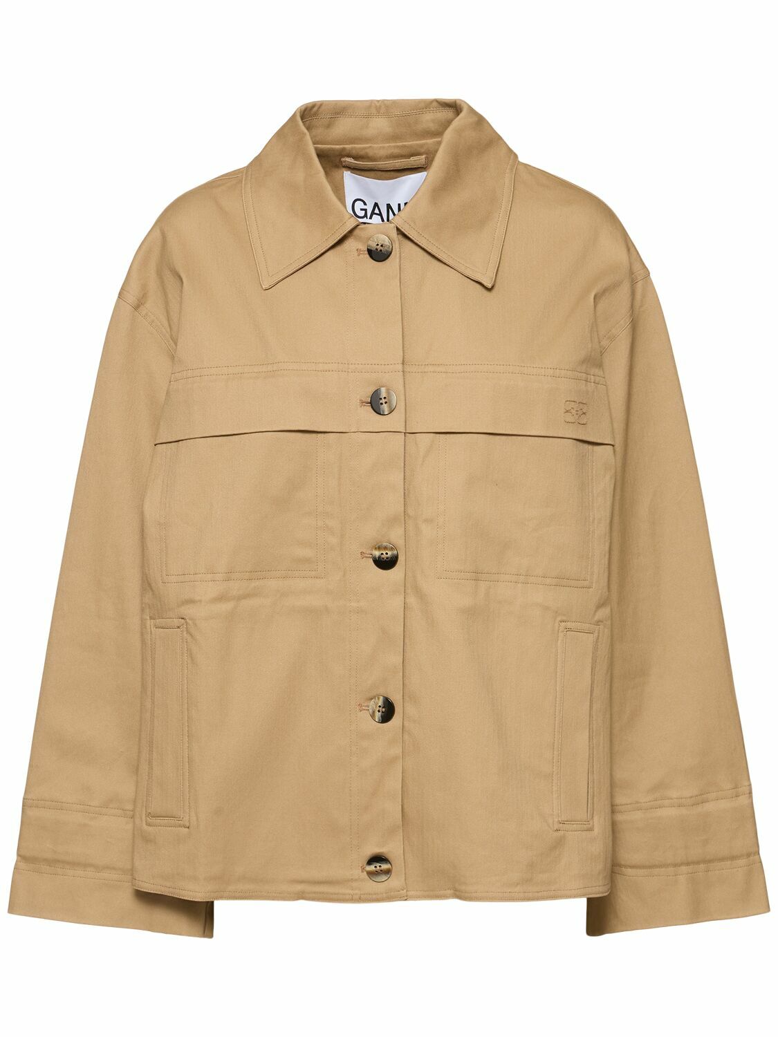 GANNI Herringbone Canvas Jacket GANNI