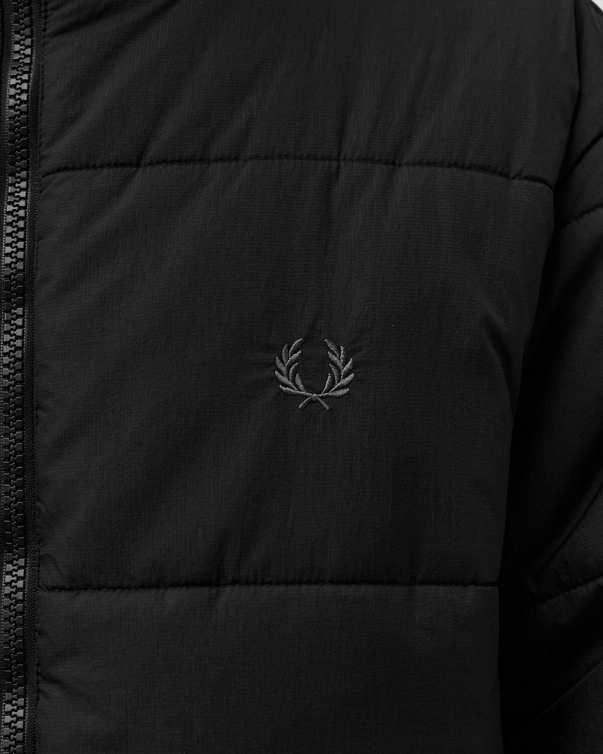 Fred Perry Short Quilted Parka Black Down & Puffer Jackets|Parkas Fred ...