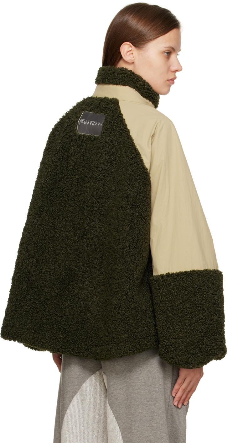 JW Anderson Green Color Block Jacket JW Anderson